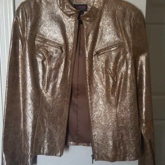 Vakko | Jackets & Coats | Snake Print Leather Jacket | Poshmark